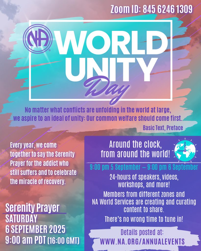 NA World Services Presents “World Unity Day”Greater New York Region of NA
